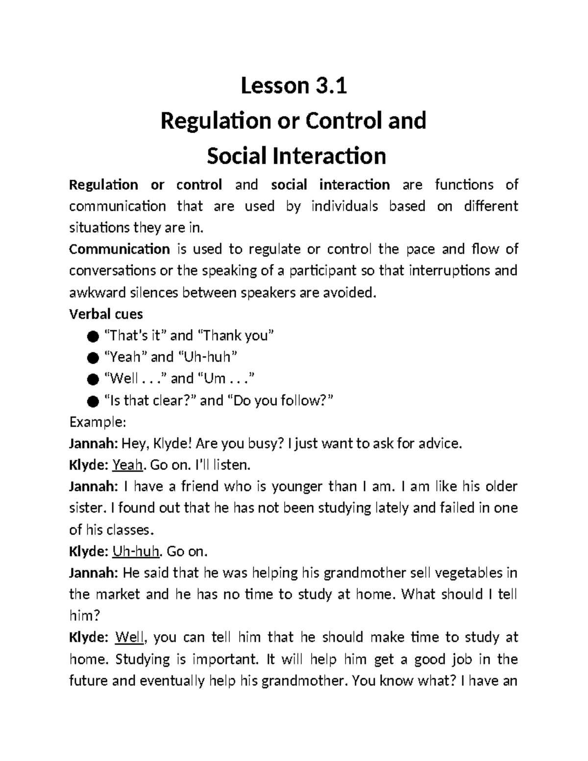 Unit-3 Lessons-1-4 - Just a part of the whole notes - Lesson 3 ...