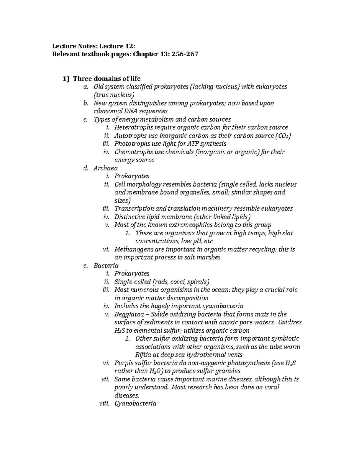 Lecture notes 12 - Lecture Notes: Lecture 12: Relevant textbook pages ...