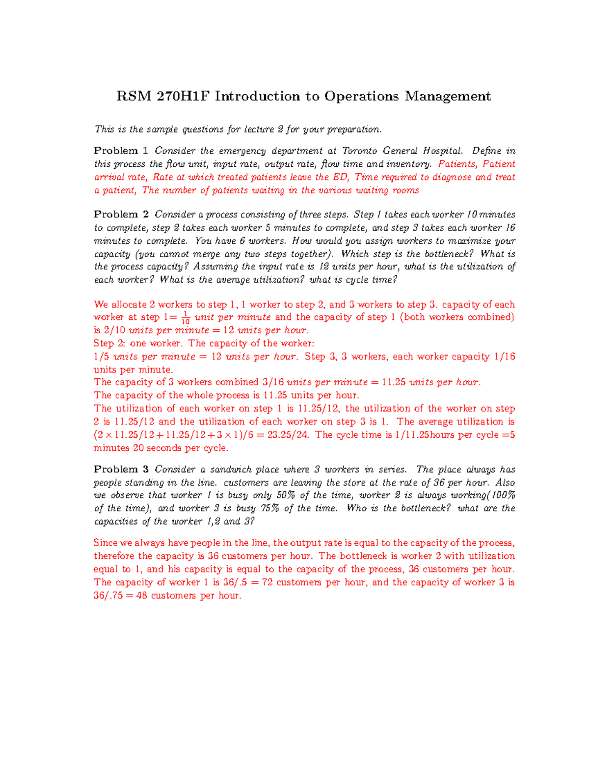 Quiz 2 questions and solutions fully completed - RSM 270H1F ...