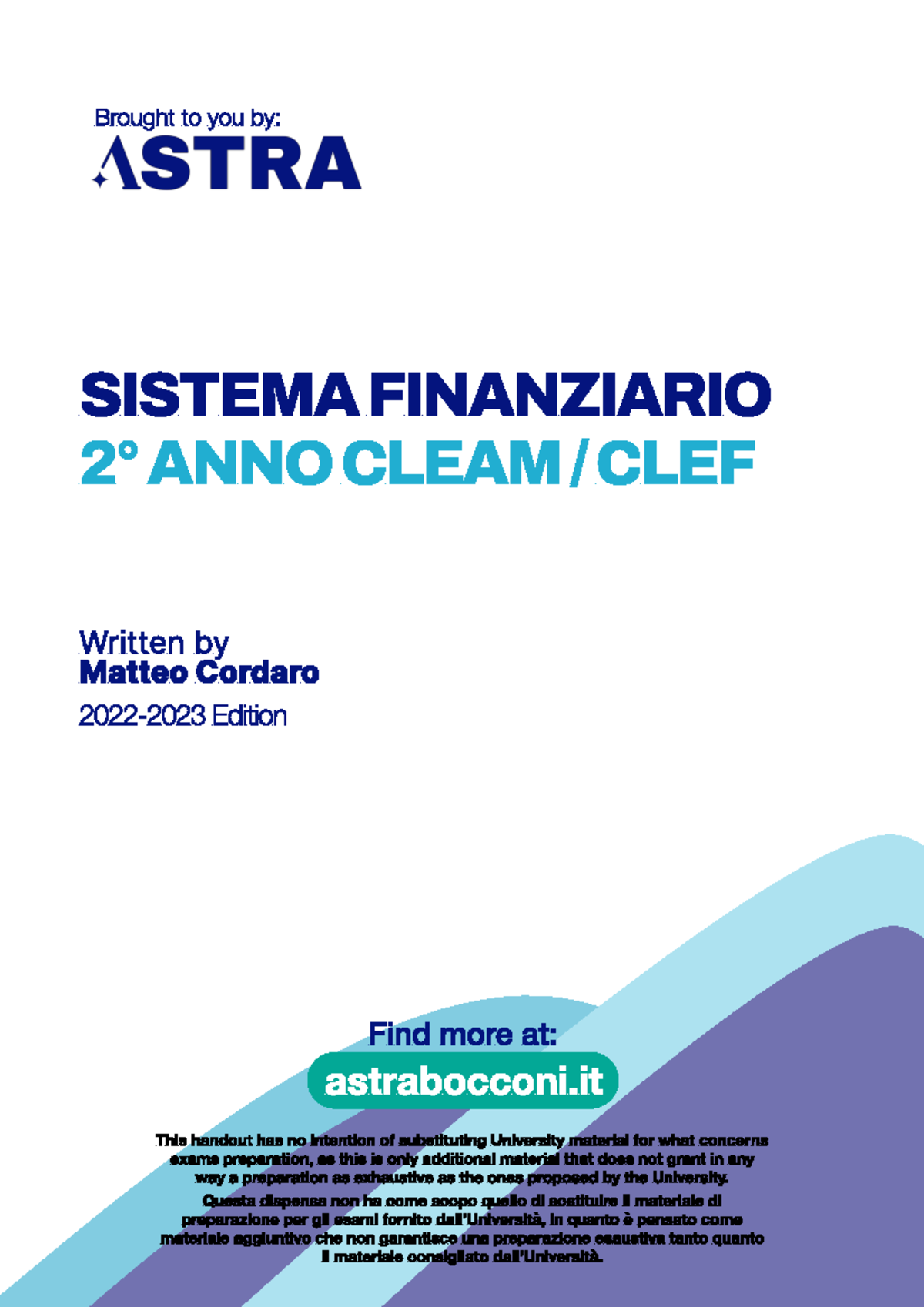 Sistema-Finanziario 2-anno - o Riserva di valore: può essere impiegata ...