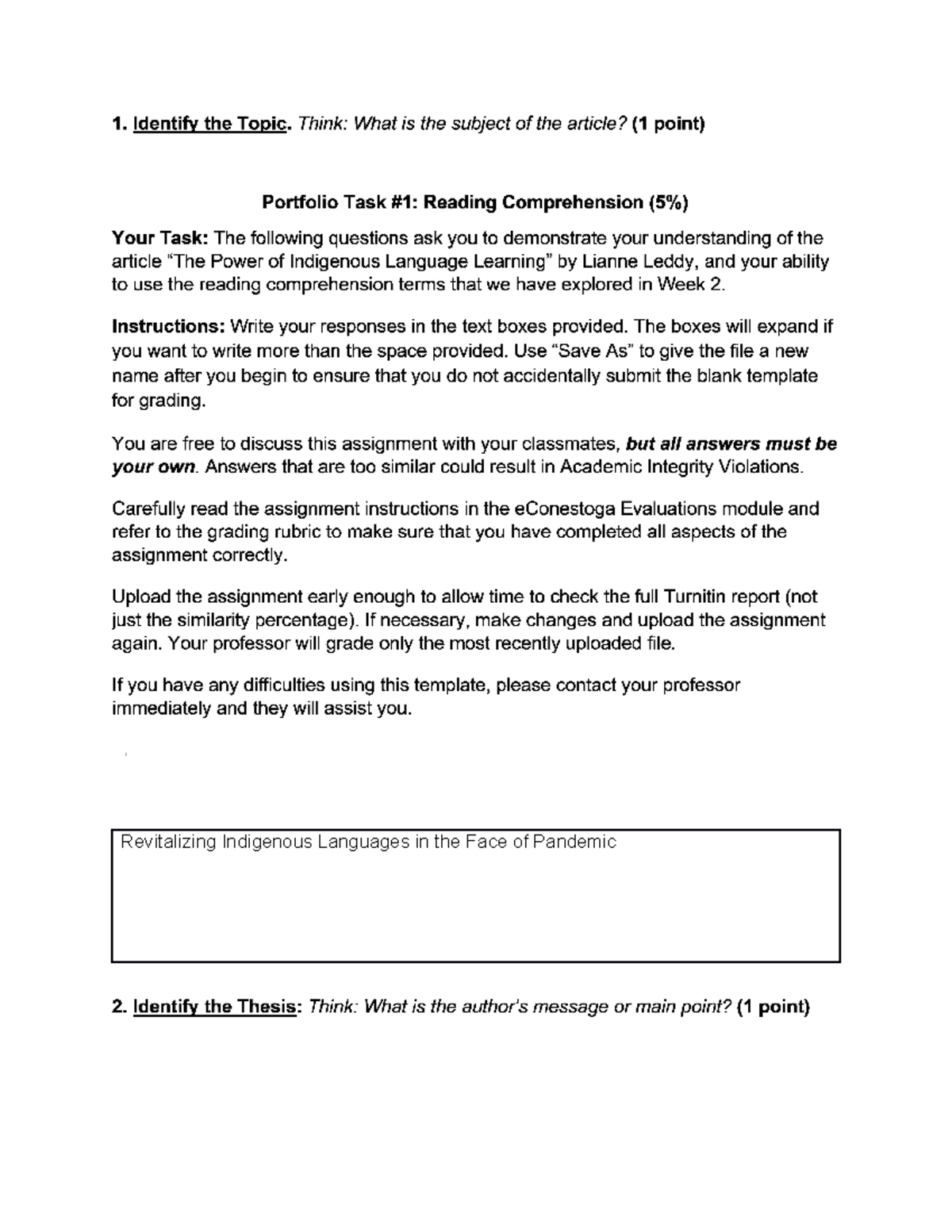 Anish 1st week Assigment - Revitalizing Indigenous Languages in the ...