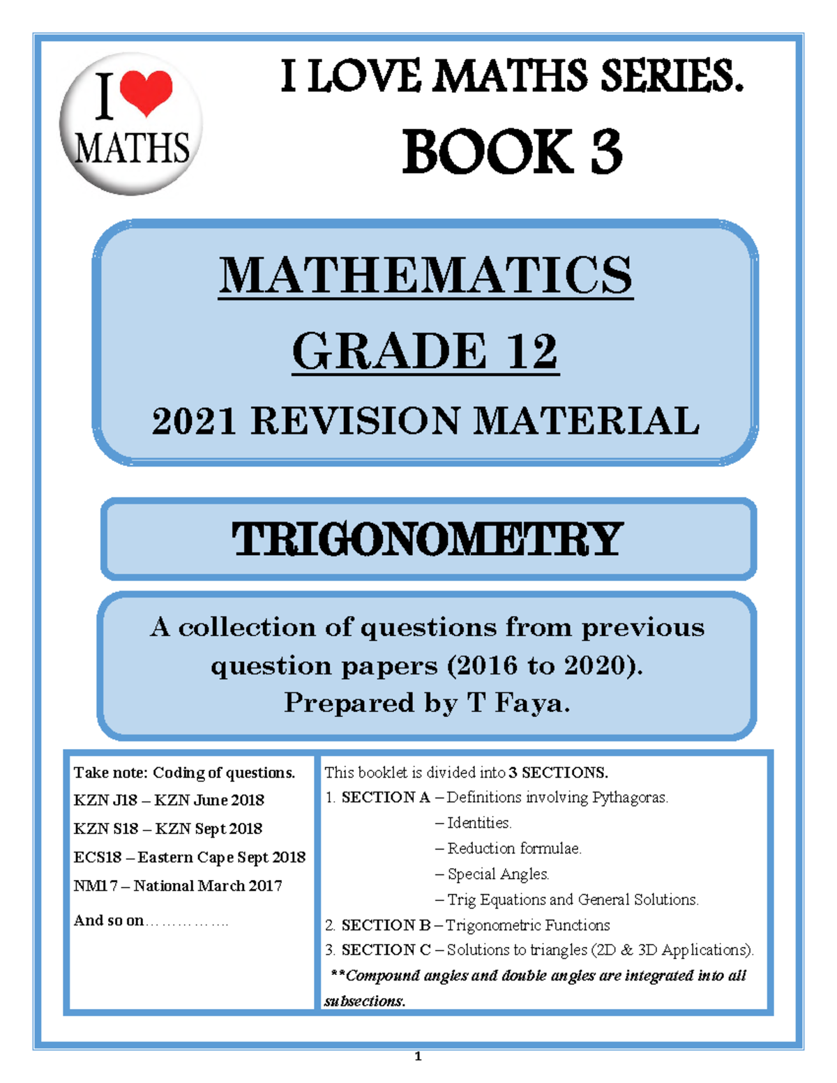 I LOVE Maths Series BOOK 3 - Trigonometry compressed - MATHEMATICS ...