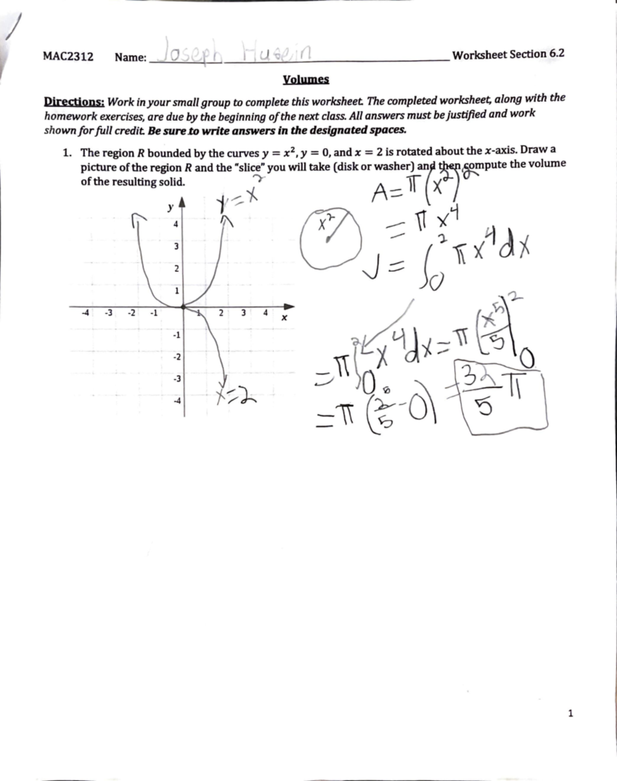 Adobe Scan Feb 12, 2024 - It is a math assignment. - / V MAC2312 Name ...