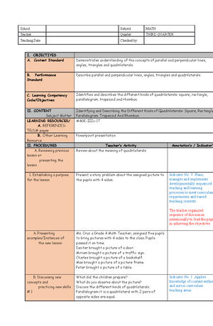 DLP AP 2 W8 updated - Lesson Plan - School Grade Level 2 Teacher ...