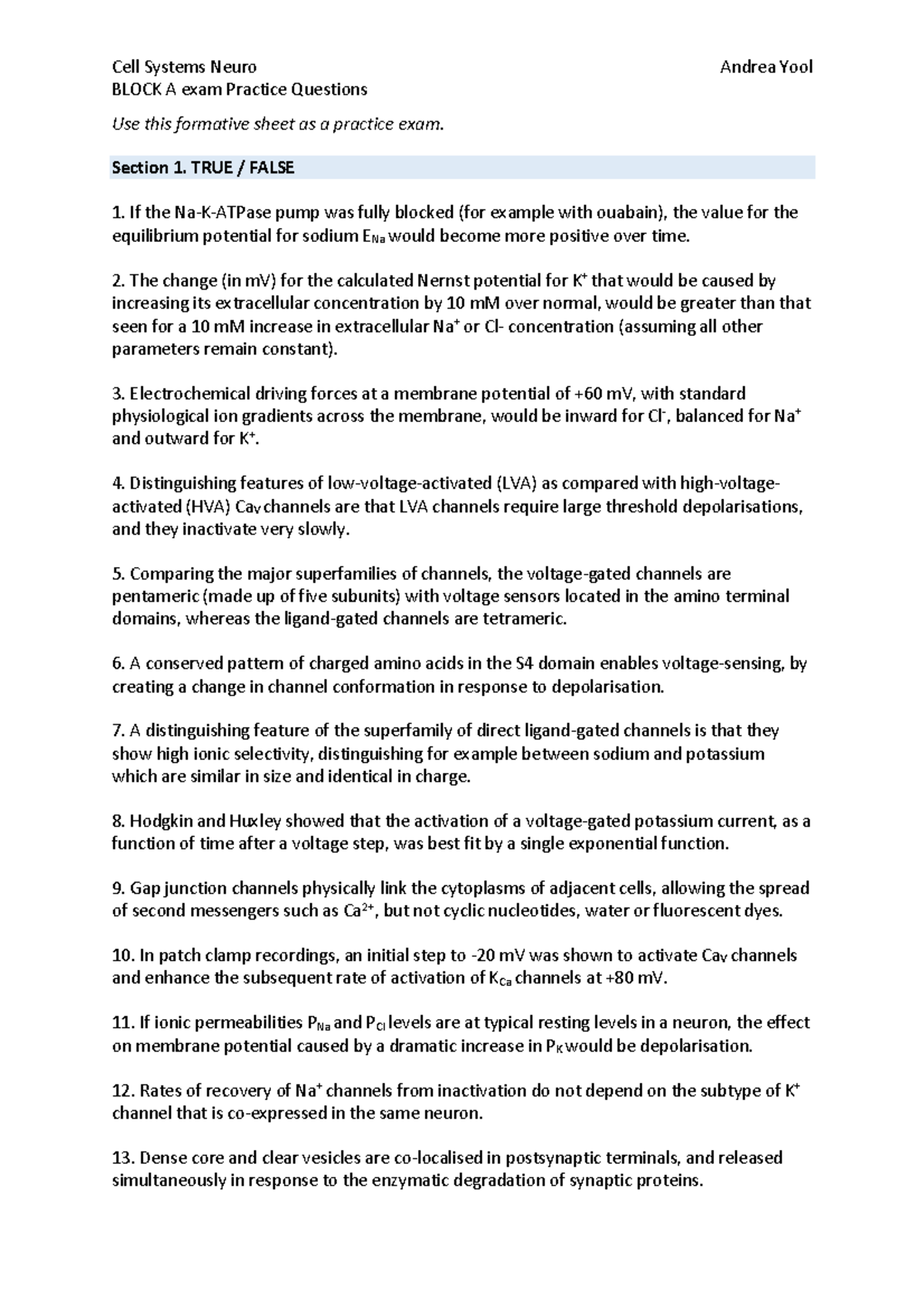 Block A exam Practice Questions - BLOCK A exam Practice Questions Use ...