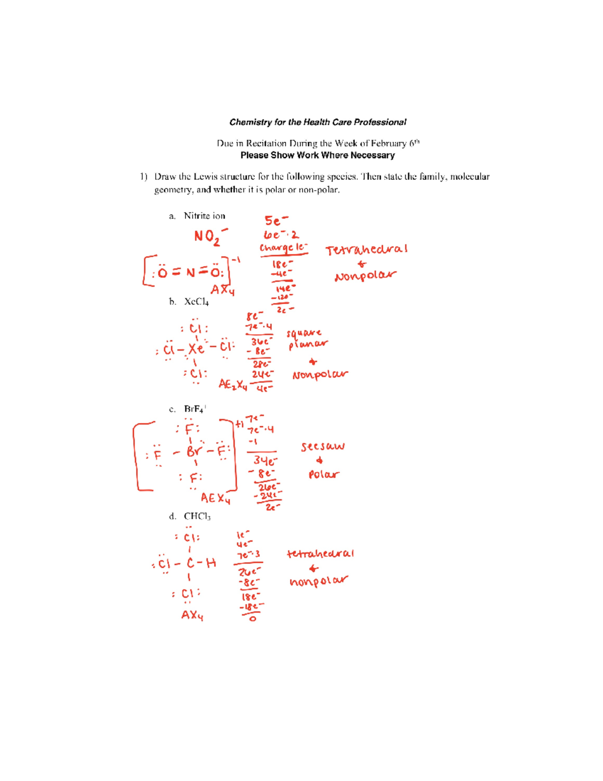 Homework 3 - CHEM 0910 - Pitt - Studocu