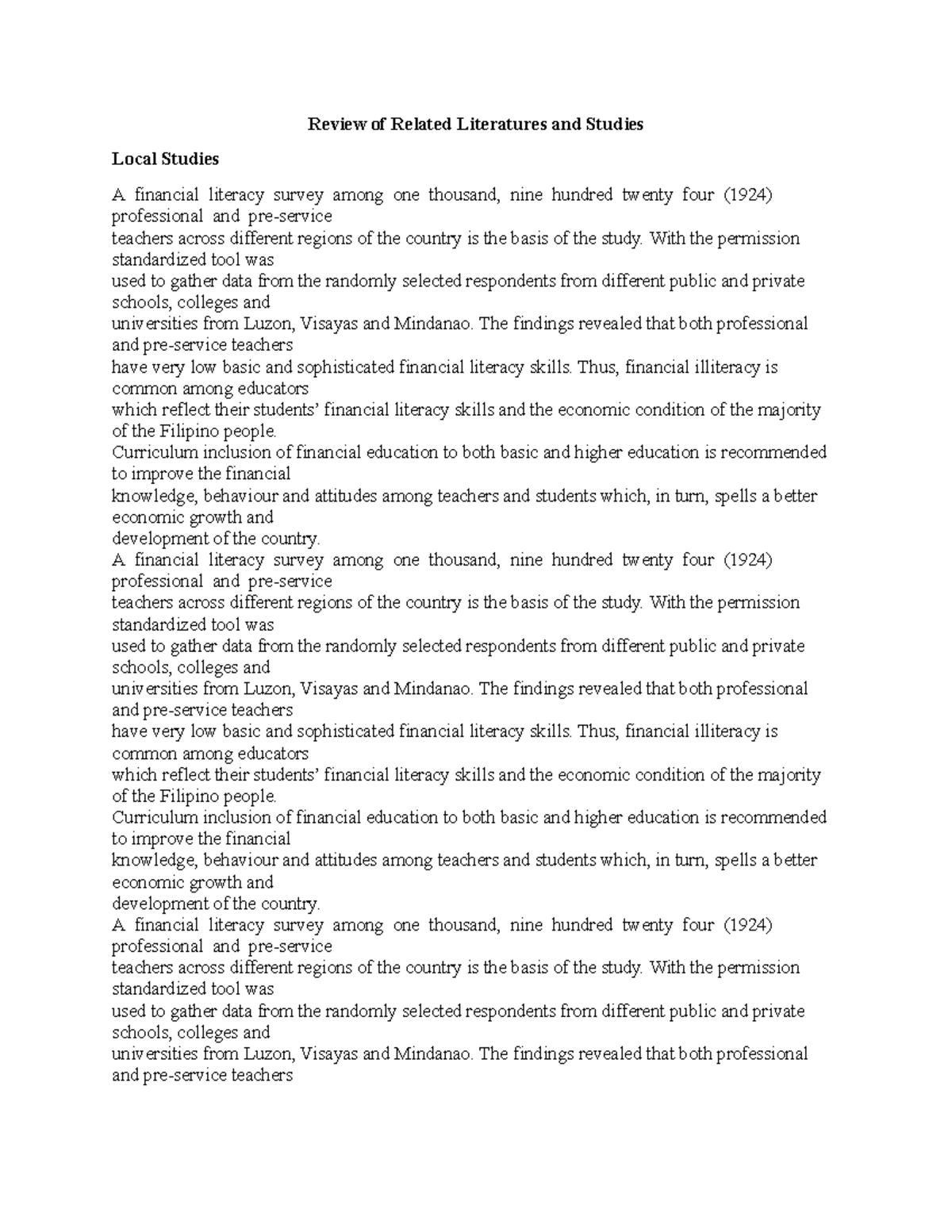 Review of Related Literatures and Studies JC De Ocampo - Review of ...