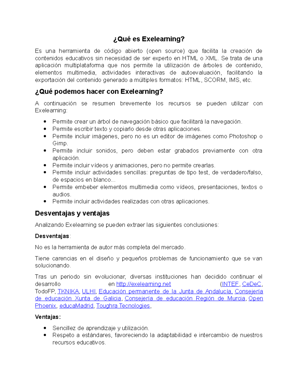 Qué es Exelearning - Herramienta para crear ejercicios - ¿Qué es Exelearning? Es una herramienta ...