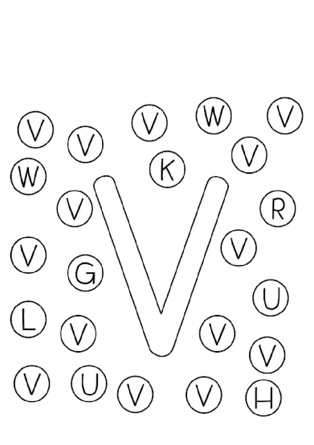Letras dos nomes - V W V V V V K W R V V G U V V V V W V V V V K W R V ...