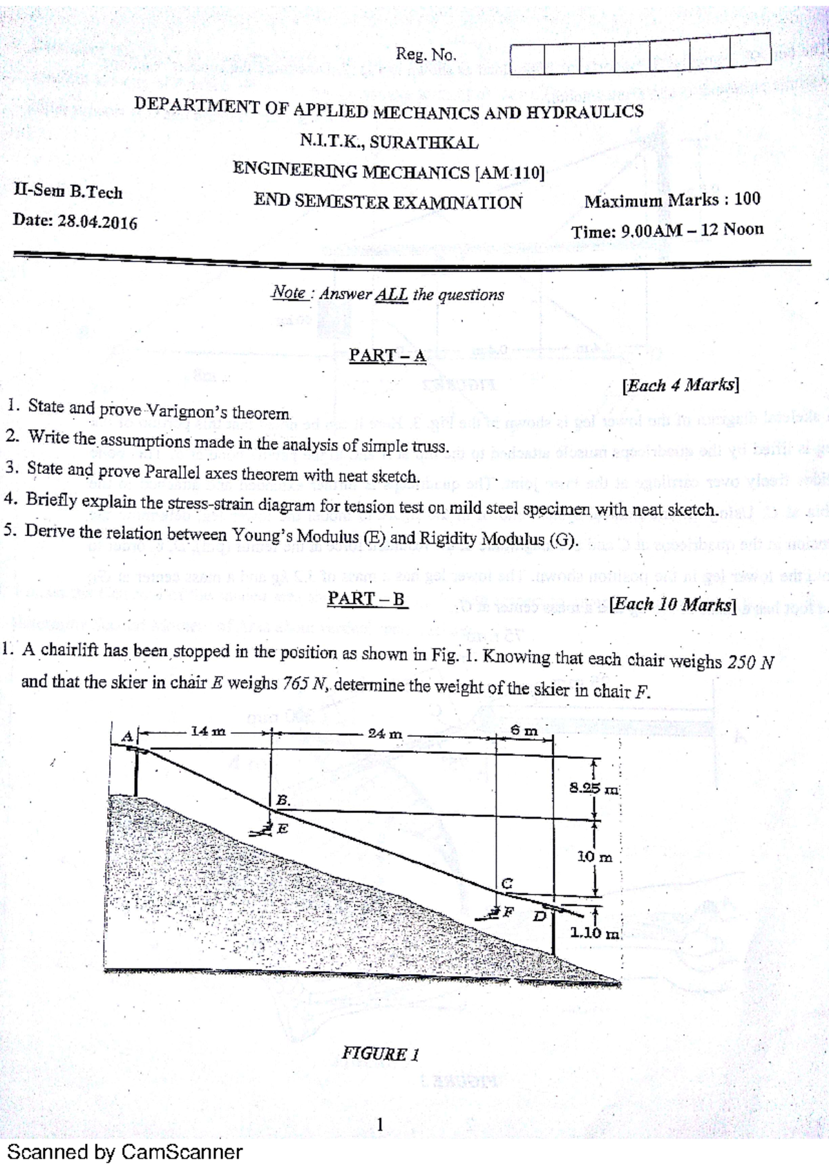 Applied Mechanics PAST Papers - Engineering Mechanics - Studocu