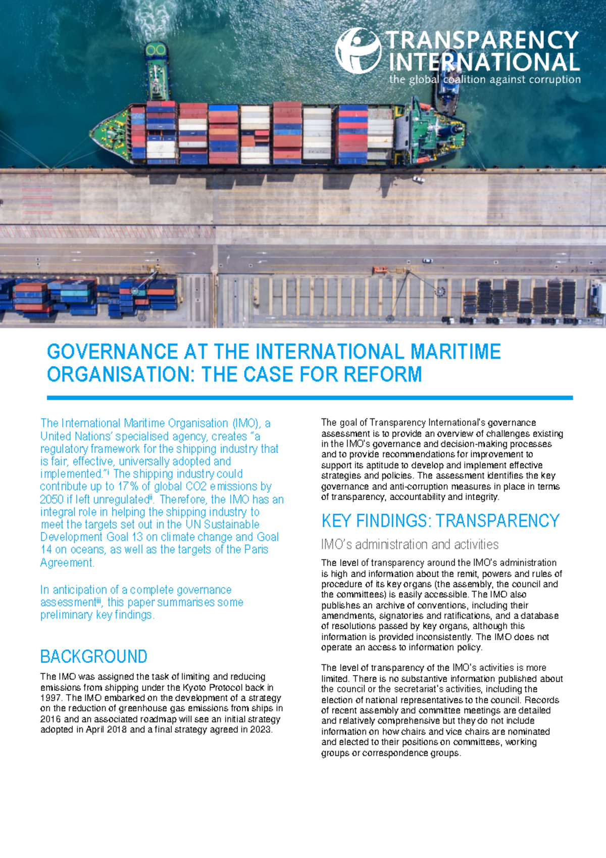 IMO Governance - idedqfoqnef - The International Maritime Organisation ...