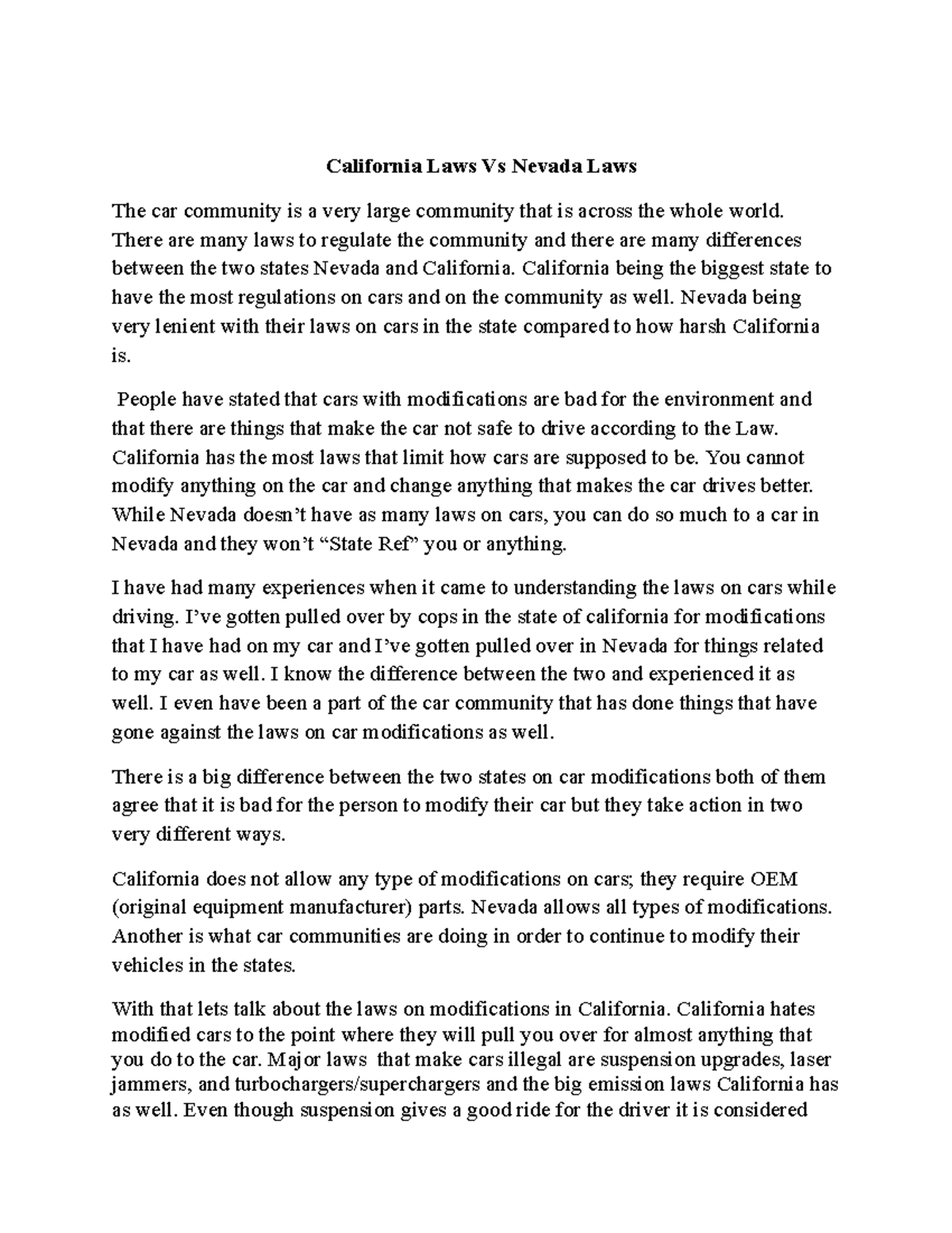 The car community is a very large community that is across the whole ...