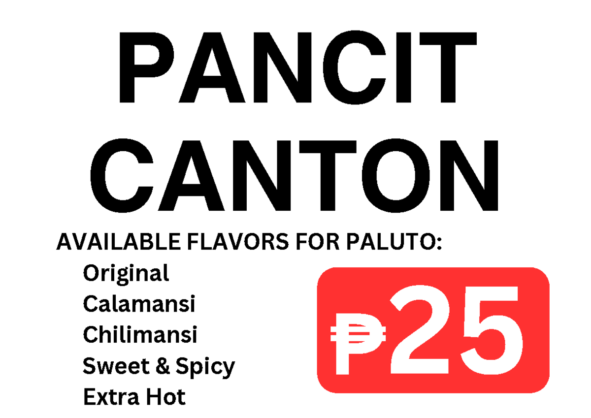 PC Combo - maynard igarta - PANCIT CANTON 25 AVAILABLE FLAVORS FOR ...