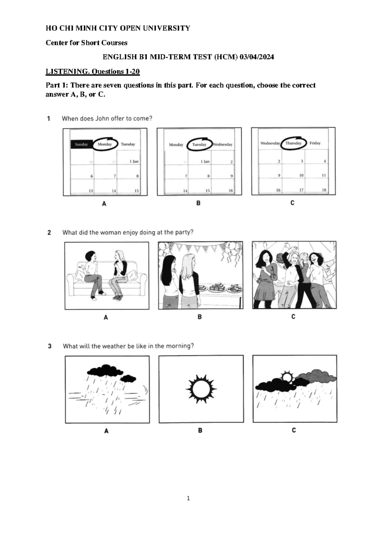 Mid-term Test HCM 0304 - aasdasd - HO CHI MINH CITY OPEN UNIVERSITY ...