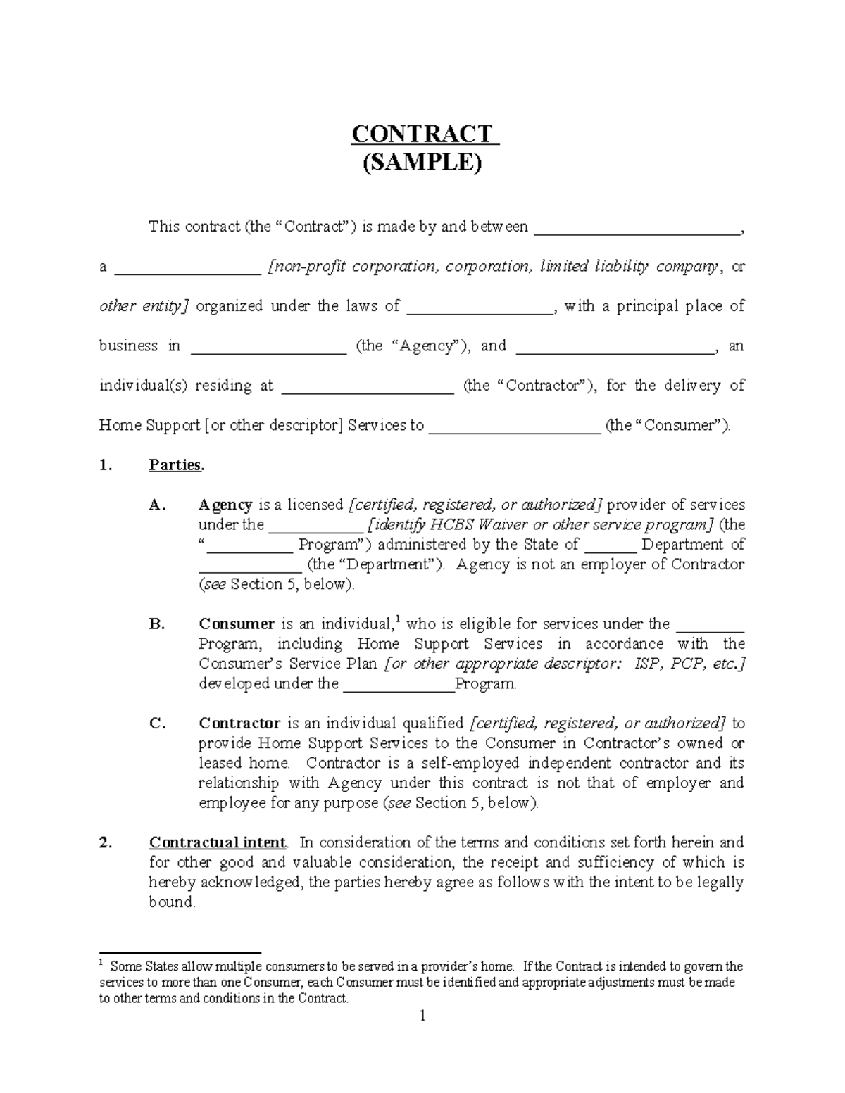 Pair hrm582 assignment - CONTRACT (SAMPLE) This contract (the “Contract ...