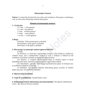 Geoexploration PU notes - Geology - Studocu