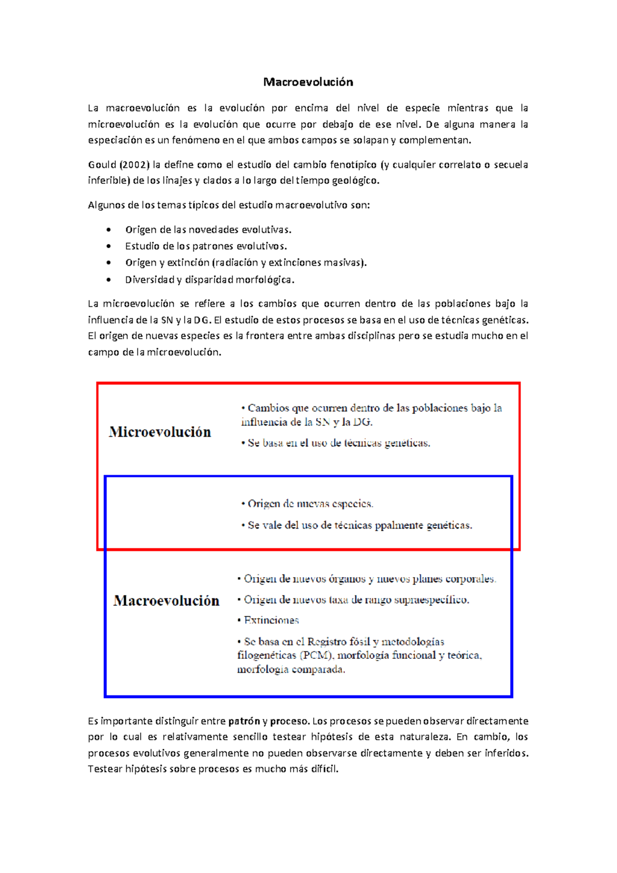 Teoricas 6- Macroevolución - Macroevolución La macroevolución es la ...