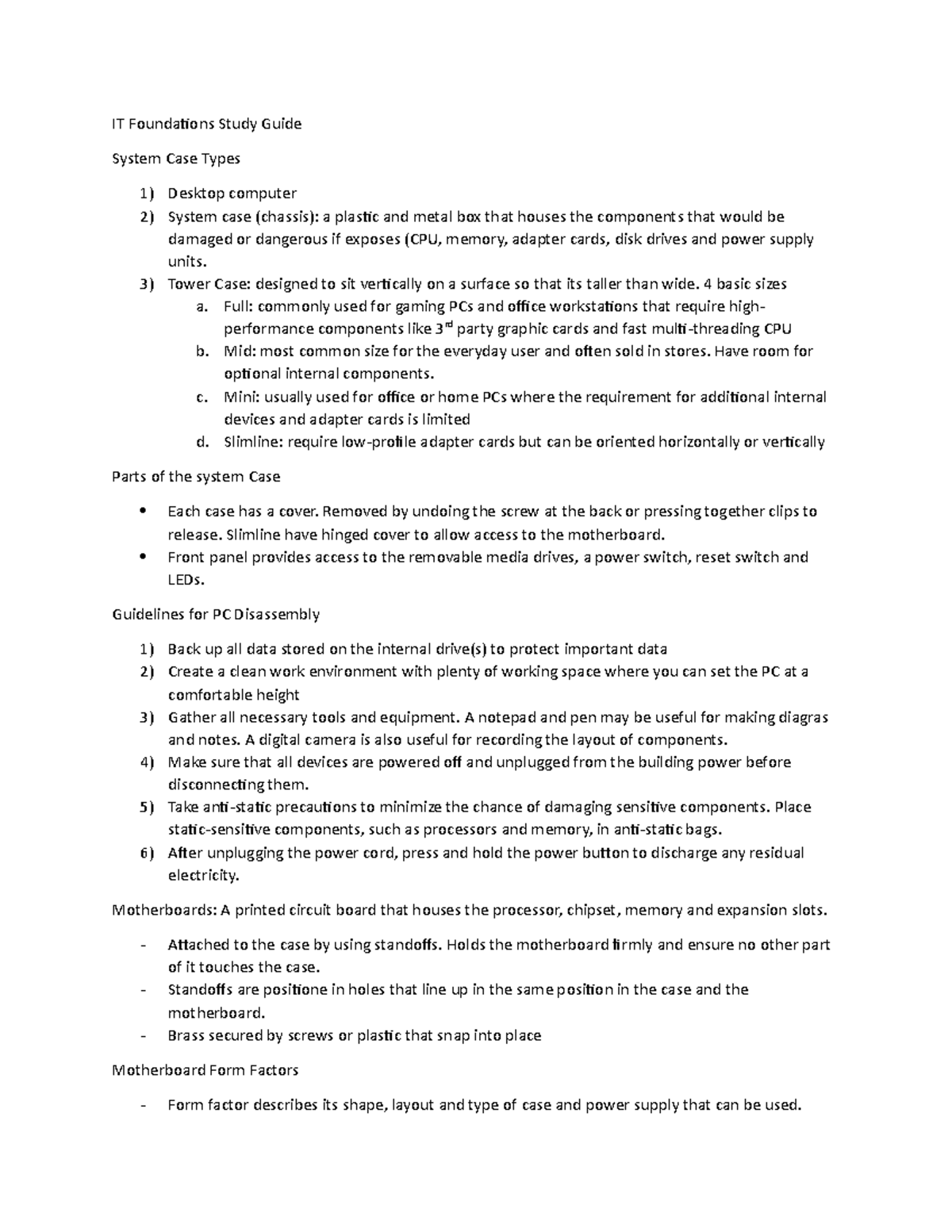 IT Foundations Study Guide (Auto Recovered) - IT Foundations Study ...