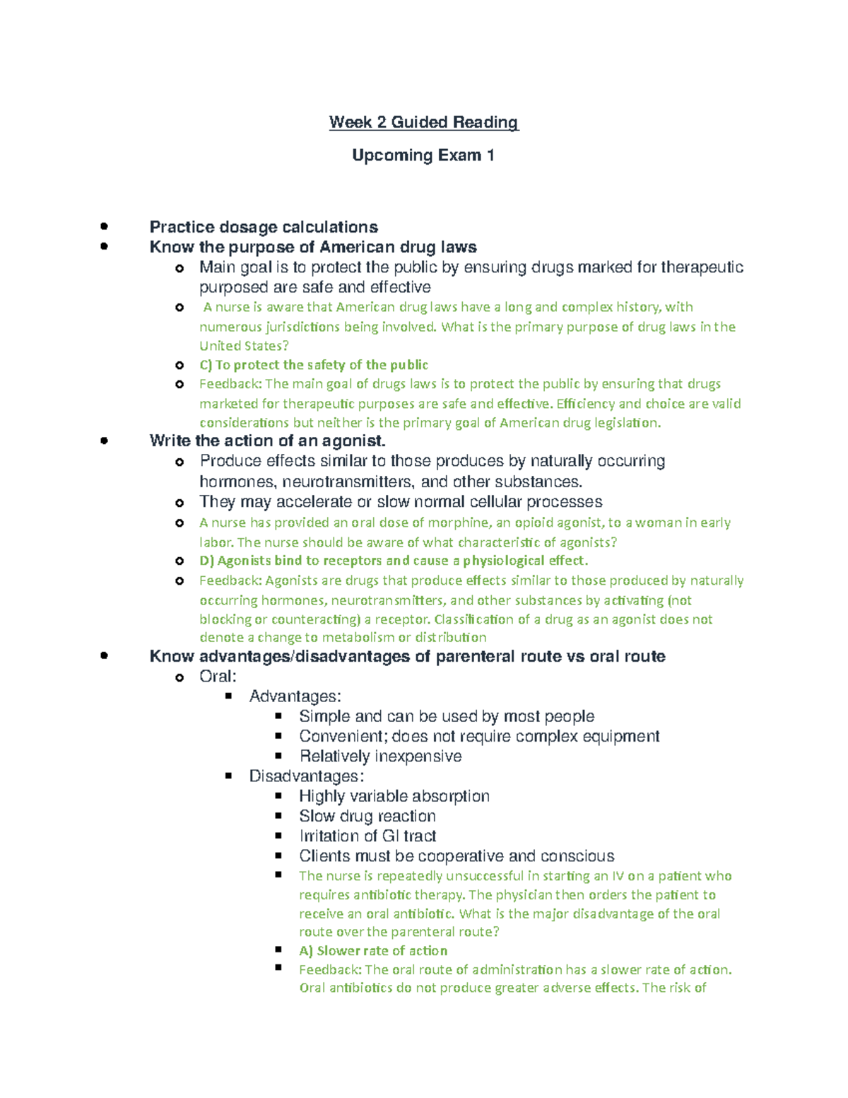 Week 2 guided reading exam questions - Week 2 Guided Reading Upcoming ...