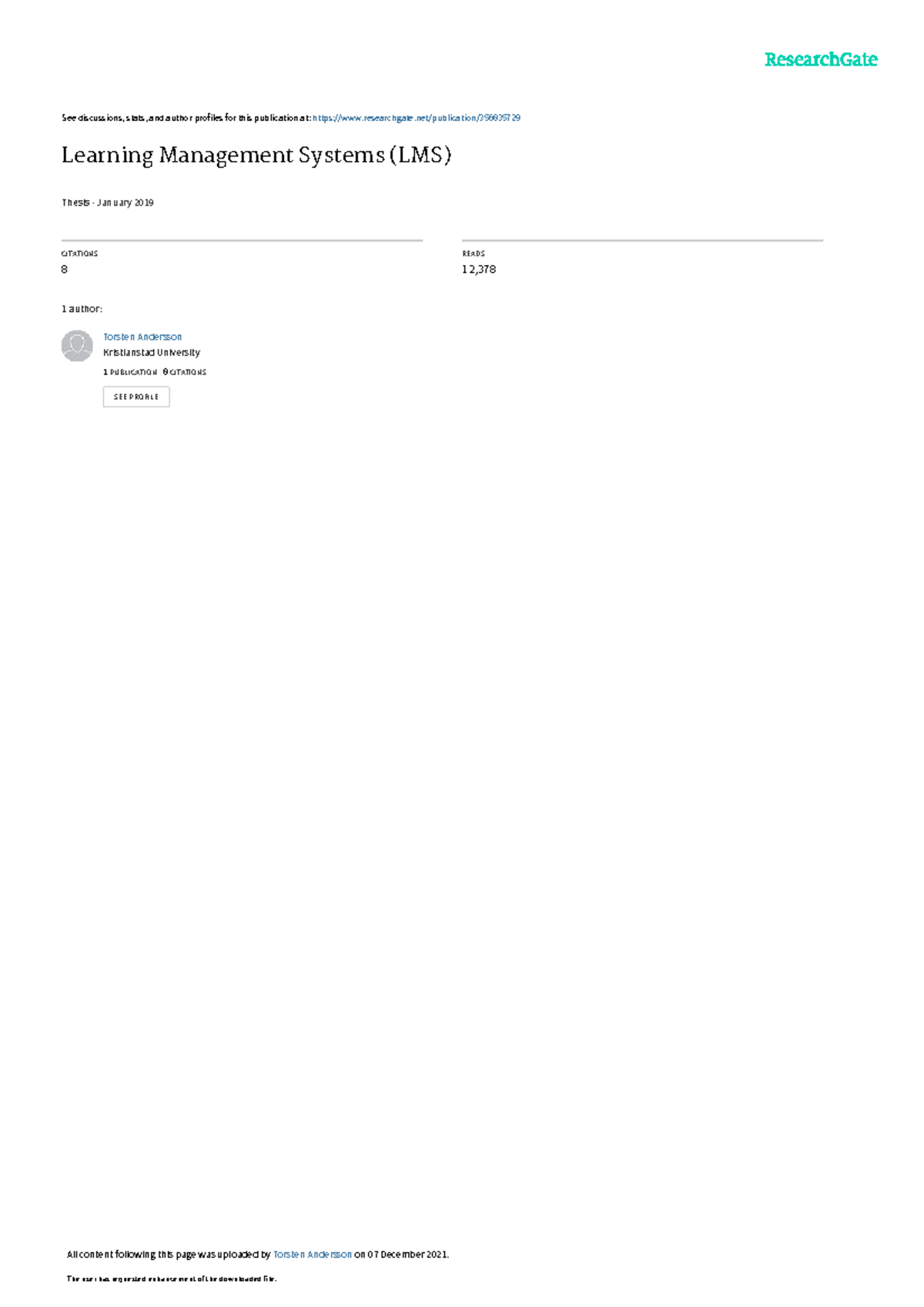 Learning Management Systems LMSCasestudyonanimplementationofan ...