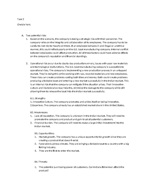 Dit 1 Task 4 - task 4 english - Dit 1 Task 4 Chelsie York 07/03/ In ...