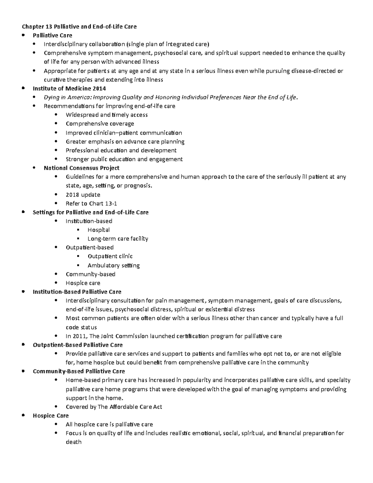 MS Ch 13 Palliative and End - Chapter 13 Palliative and End-of-Life ...