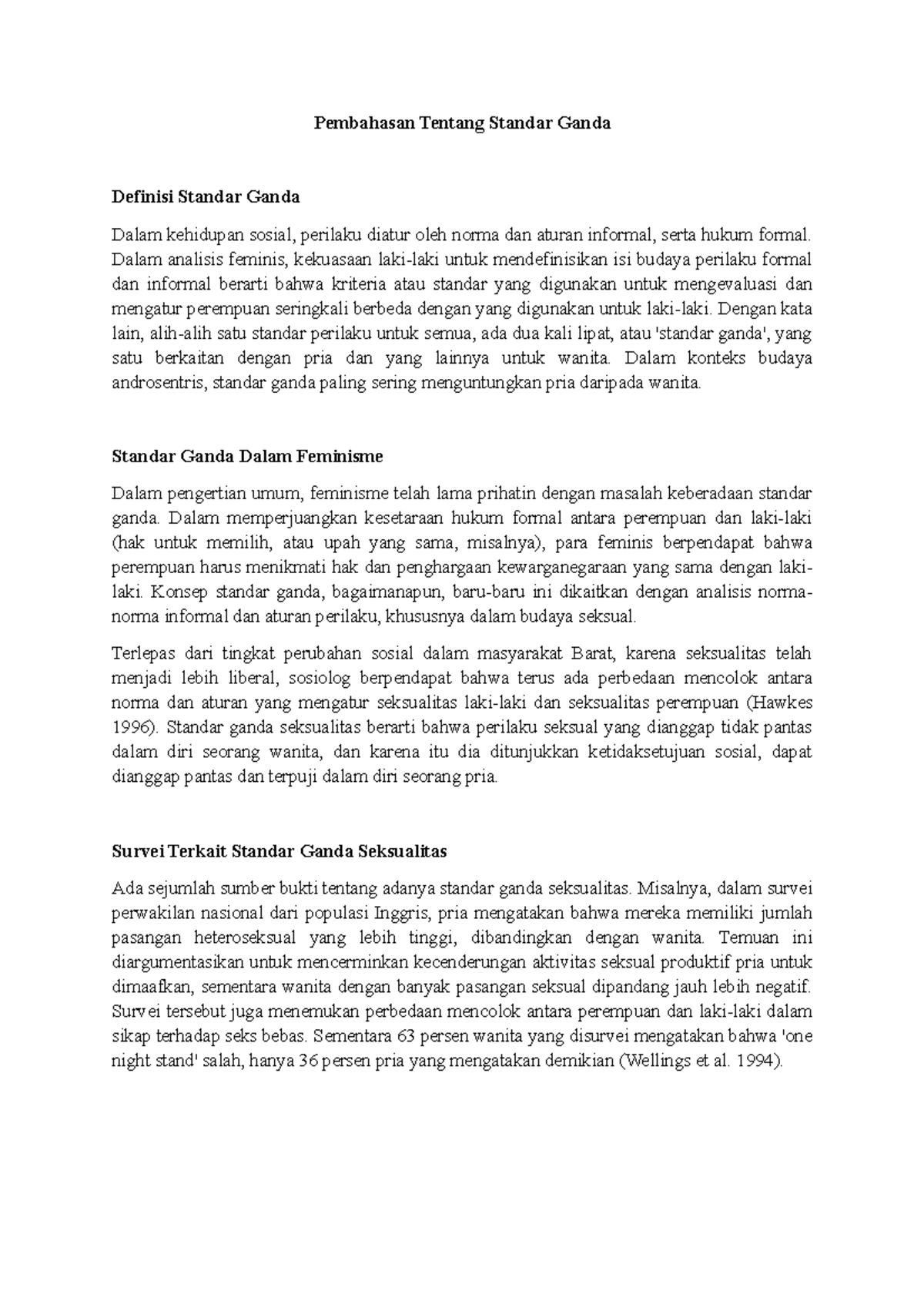Pembahasan Tentang Standar Ganda - Pembahasan Tentang Standar Ganda ...