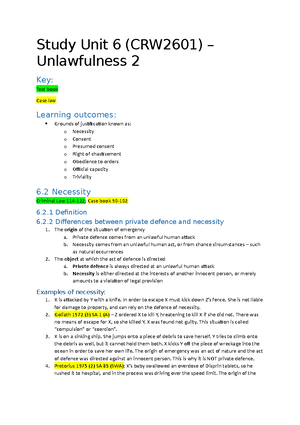 PLEA Explanation IN Terms OF S115 - LCCL201 - Studocu