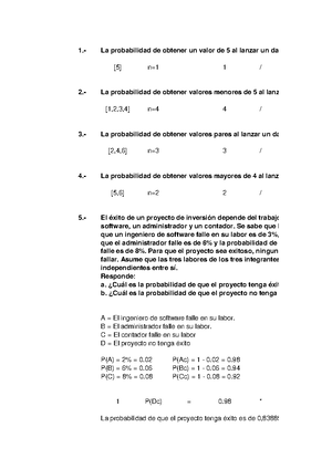 Preguntas para la encuesta - En una escala del 1 al 5 (siendo 1 muy ...