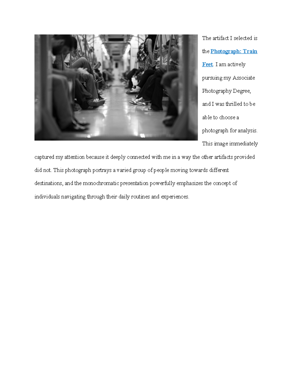 COM-130 - Module 1 Journal, Artifact Selection - The artifact I ...