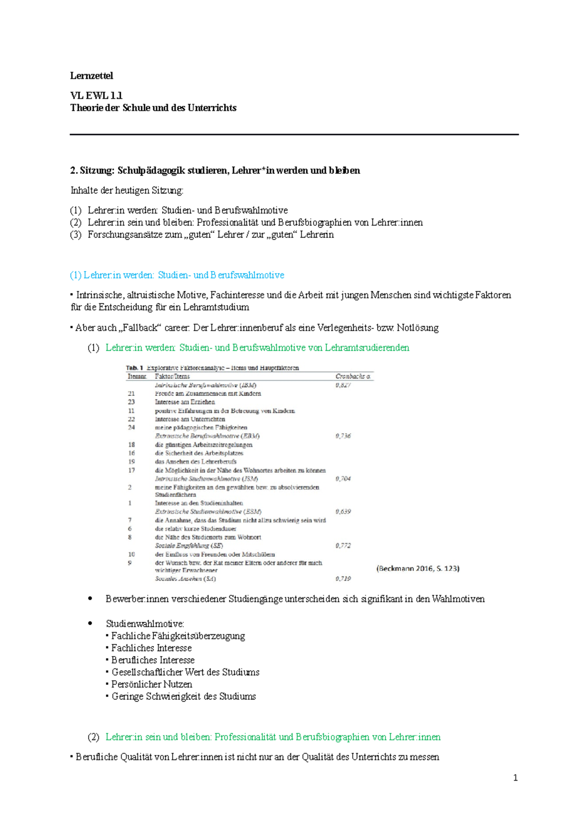Theorie Führerschein Lernzettel – GFJB