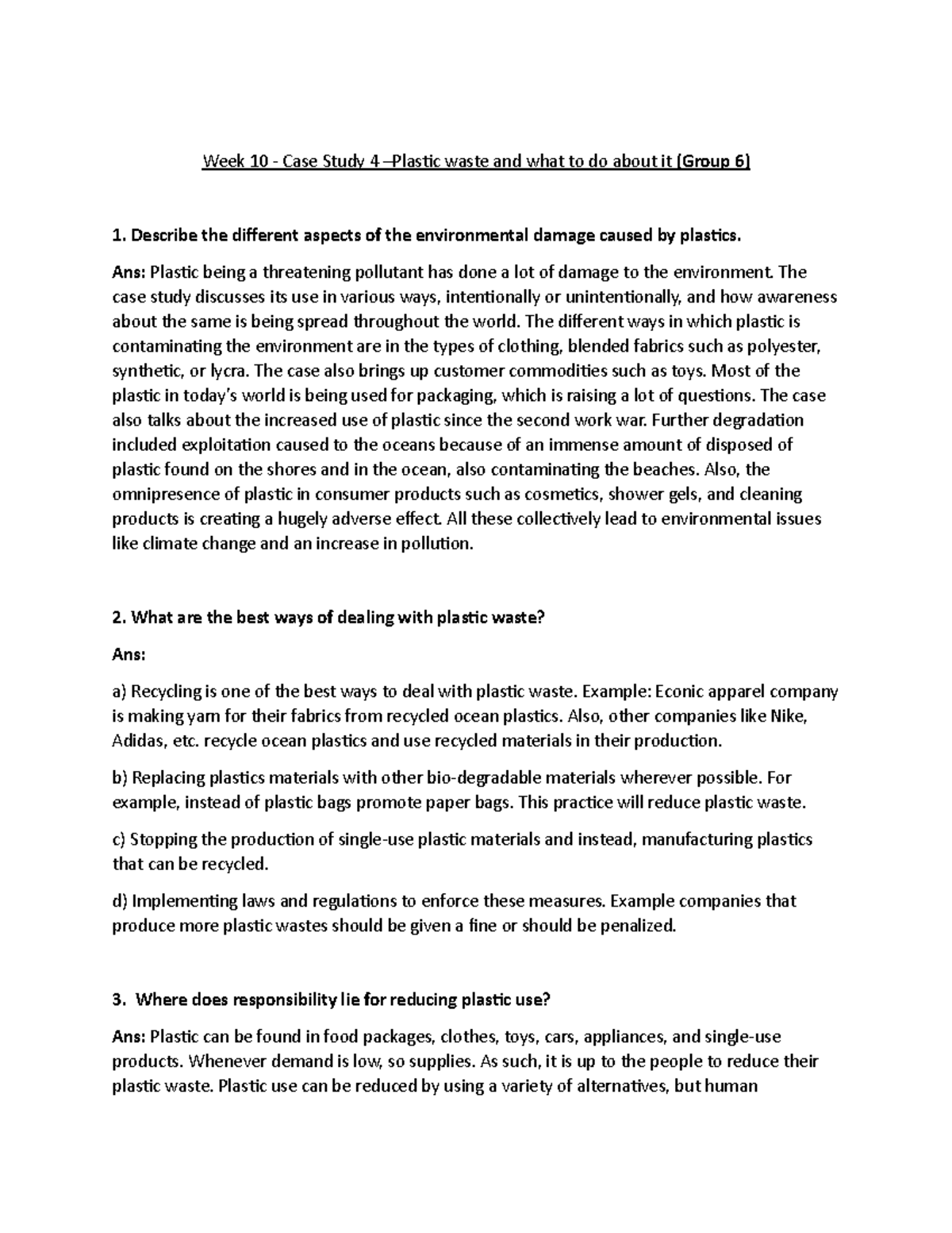 Case Study 4 - Week 10 - Group 6 - Sec8 - Week 10 - Case Study 4 ...