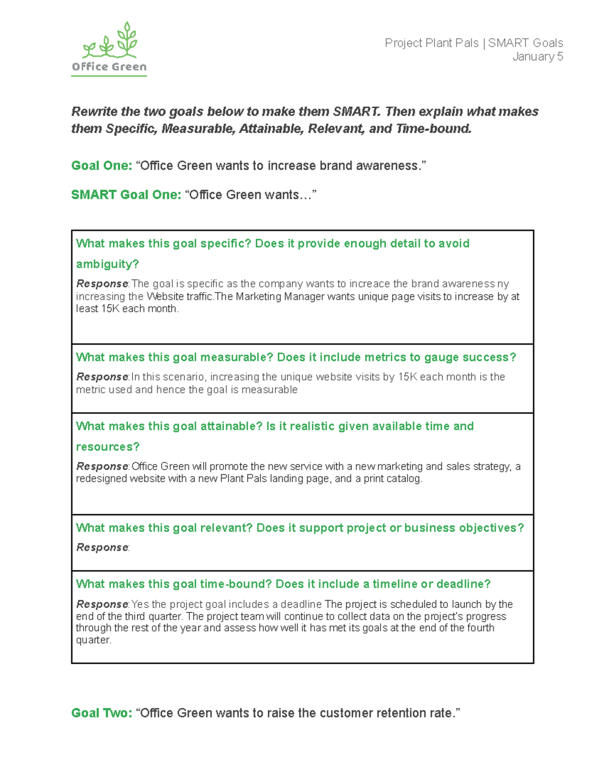 Calendars & Planners Paper & Party Supplies Paper SMART Goals Worksheet ...