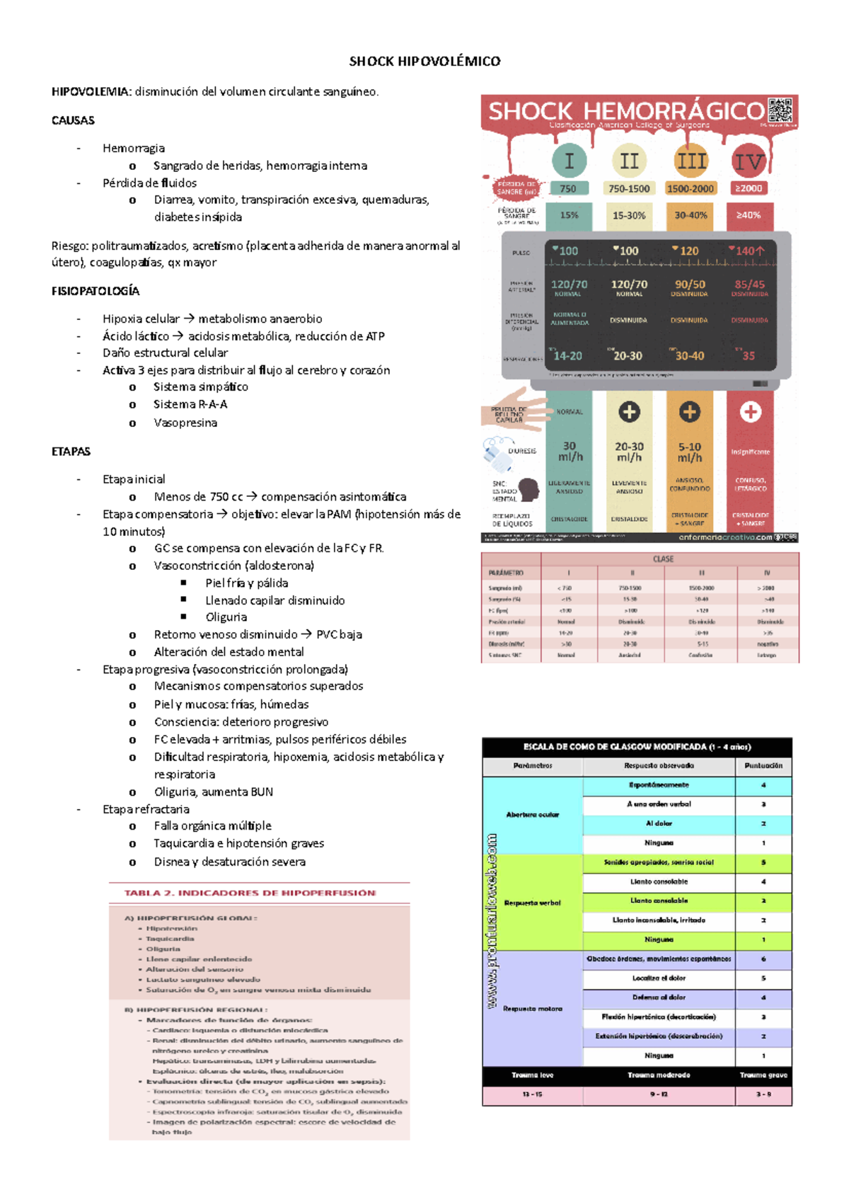 TEMA 4- Shock Hipovolémico Y Anafiláctico - SHOCK HIPOVOLÉMICO ...