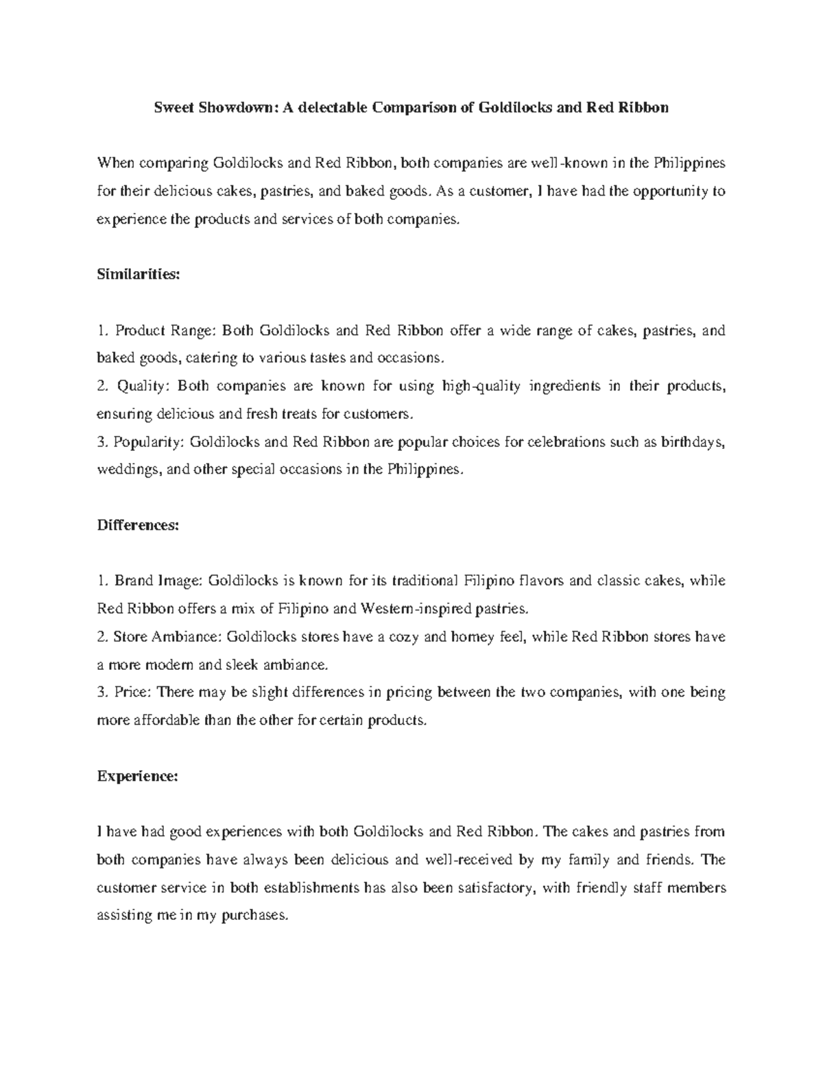 Goldilocks vs Red Ribbon - Sweet Showdown: A delectable Comparison of ...