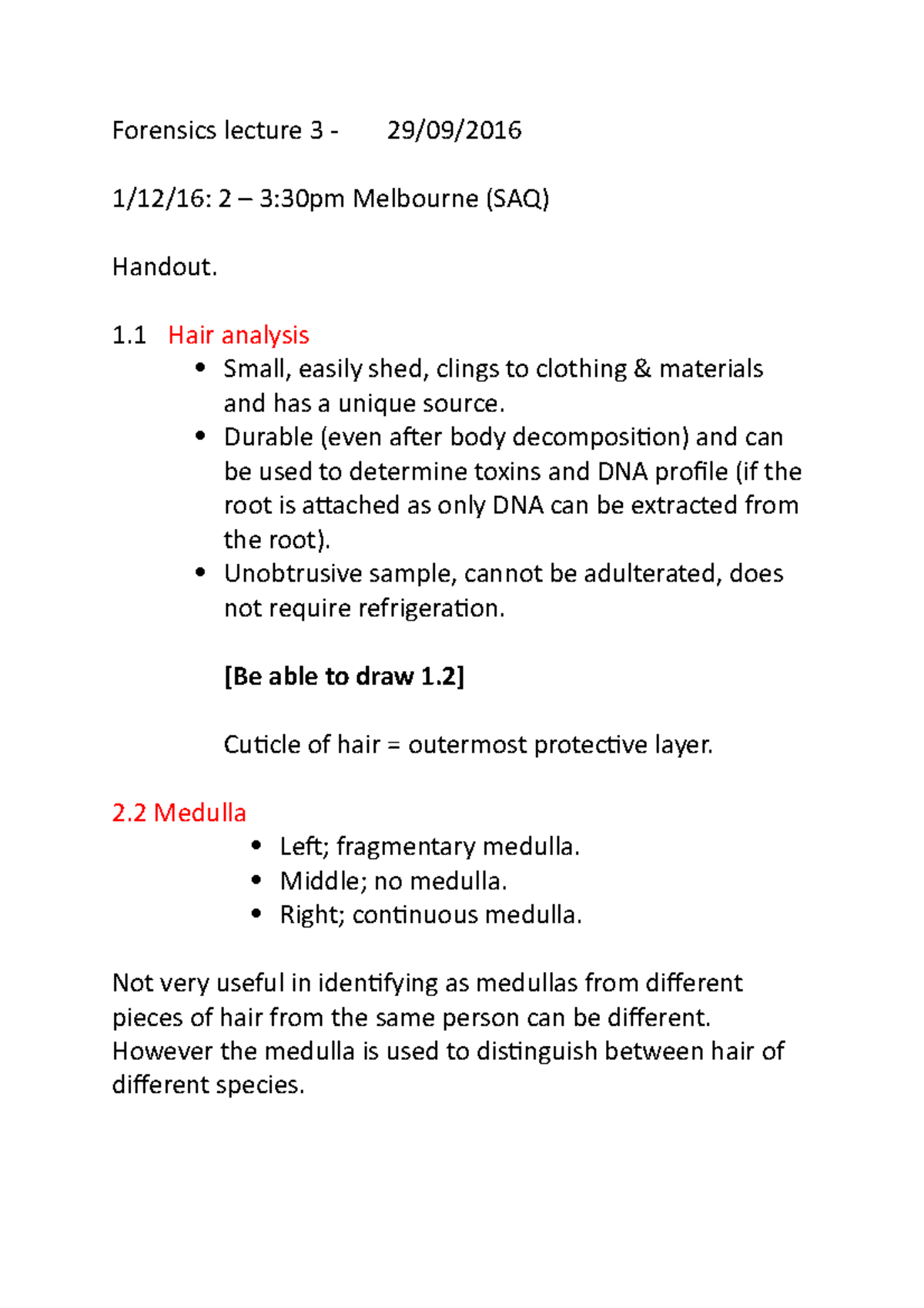 Forensics lecture 3 - Maire Begley - Forensics lecture 3 2 3:30pm ...