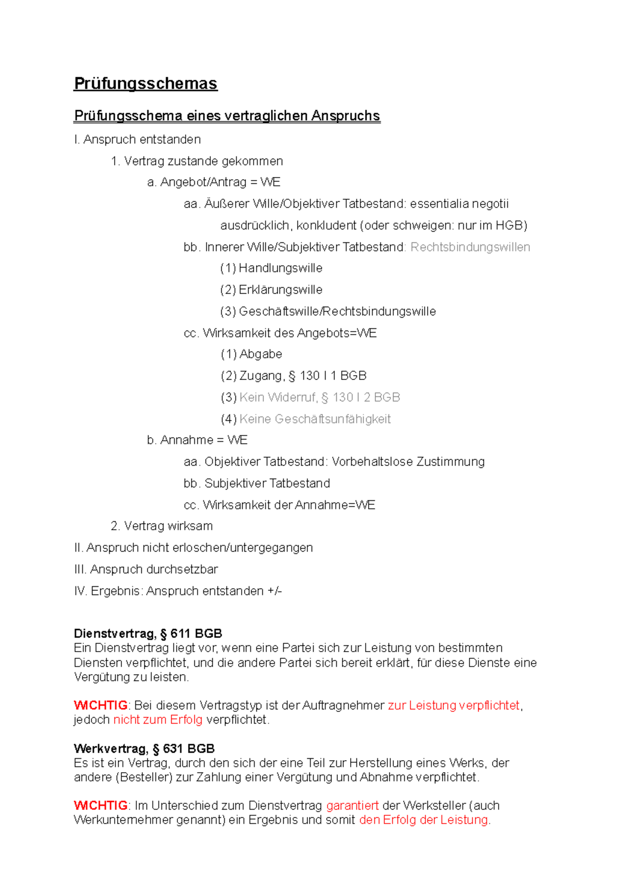 Prüfungsschemas - Wichtige Paragraphen und alle Prüfungsschemas ...