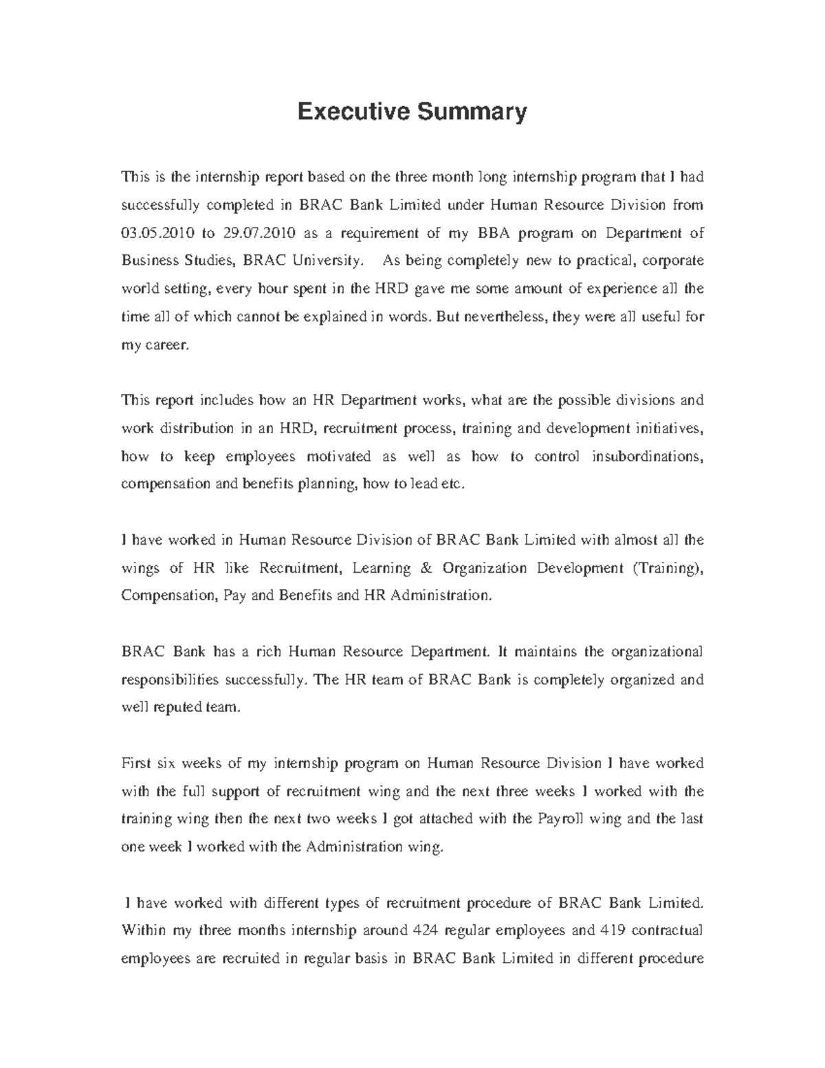 Executive summary - Supportive - Executive Summary This is the ...