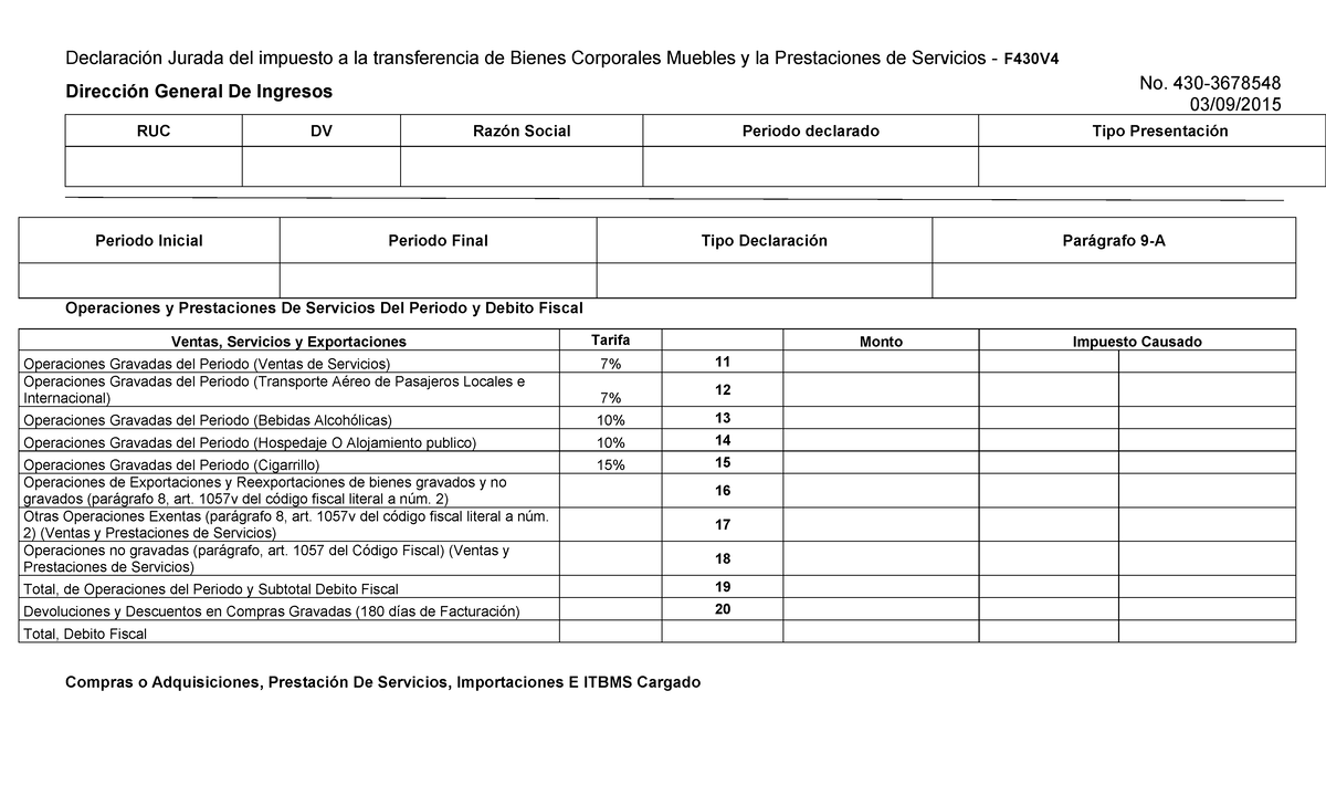 Formulario 430 - hghdt - Declaración Jurada del impuesto a la ...