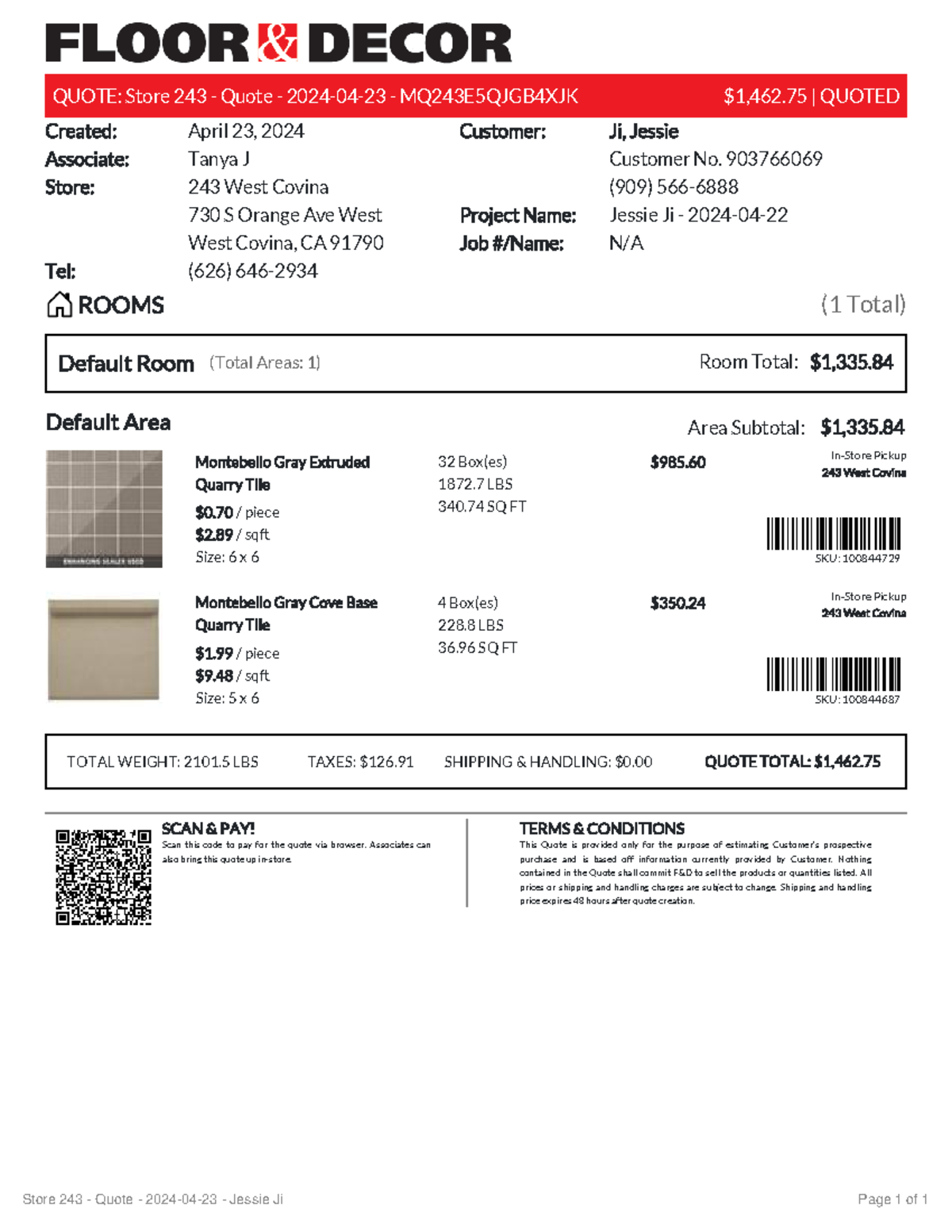 20714 e8f-c842-49aa-8e3e-4fcc073ee9ee 2 - TERMS & CONDITIONS This Quote ...