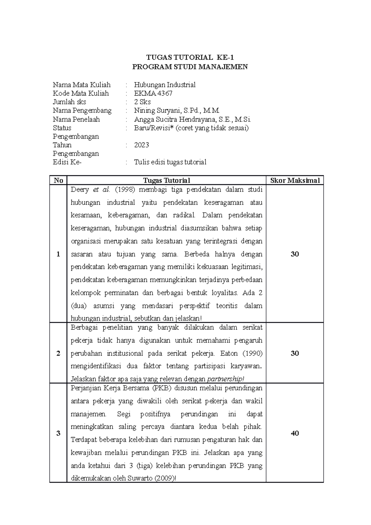 Tugas Tutorial 1 - Help - TUGAS TUTORIAL KE- 1 PROGRAM STUDI MANAJEMEN ...
