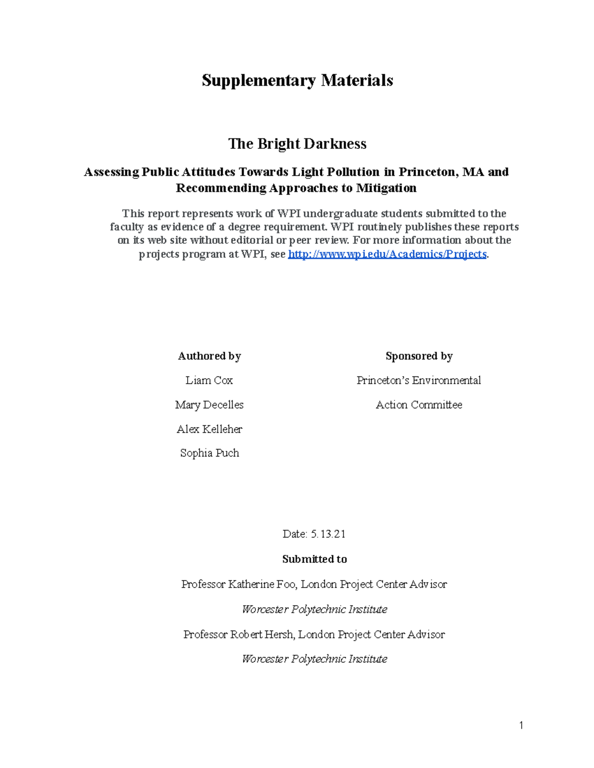 The Bright Darkness Supplementary Materials - Supplementary Materials ...