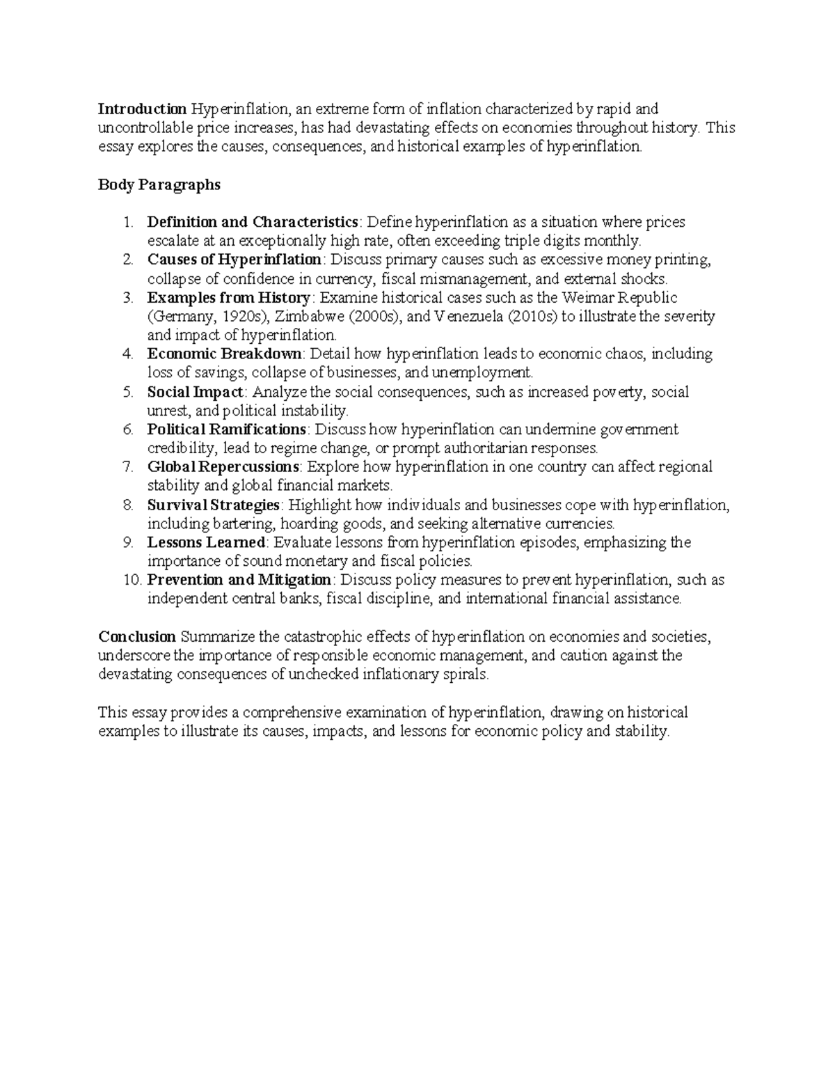 Hyperinflation Causes, Consequences, and Historical Examples ...