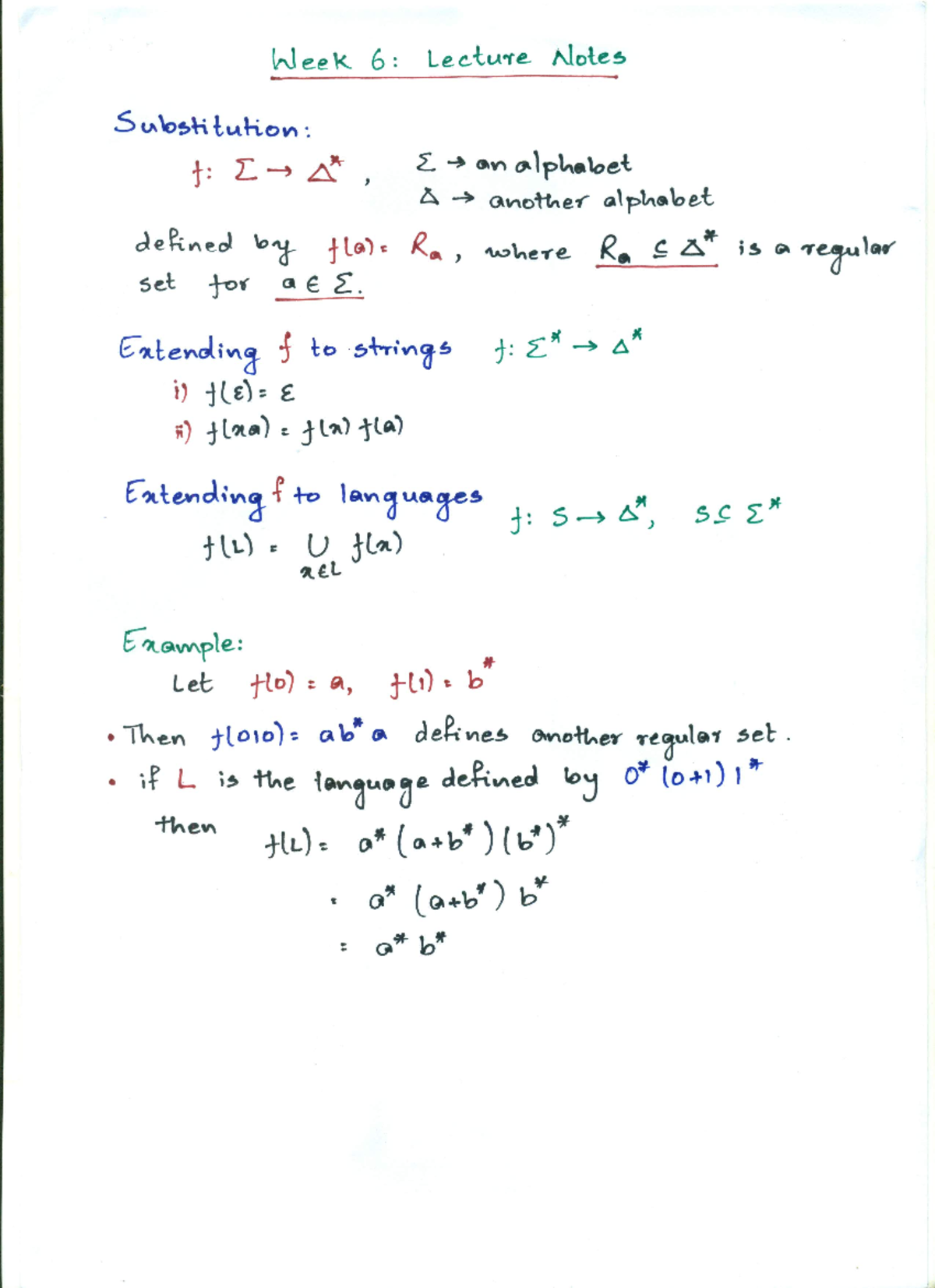 Automata week6 - Switching And Finite Automata - Studocu