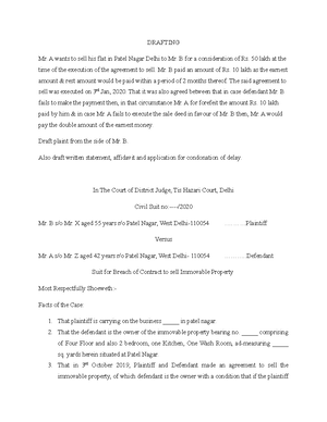 Interlocutory Application- Format- CPC- DRAFT - INTERLOCUTORY ...