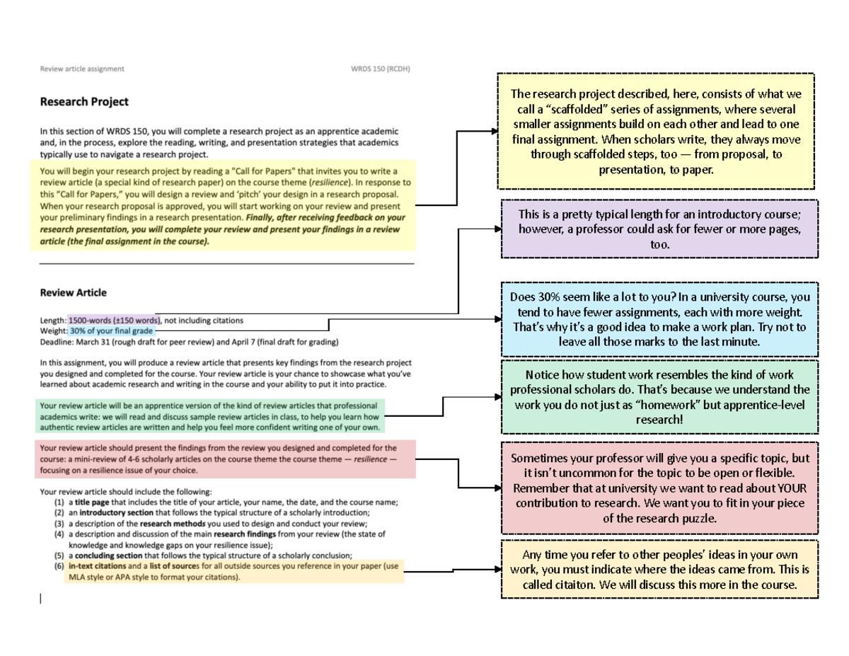 Samplewritingassignment - The research project described, here ...