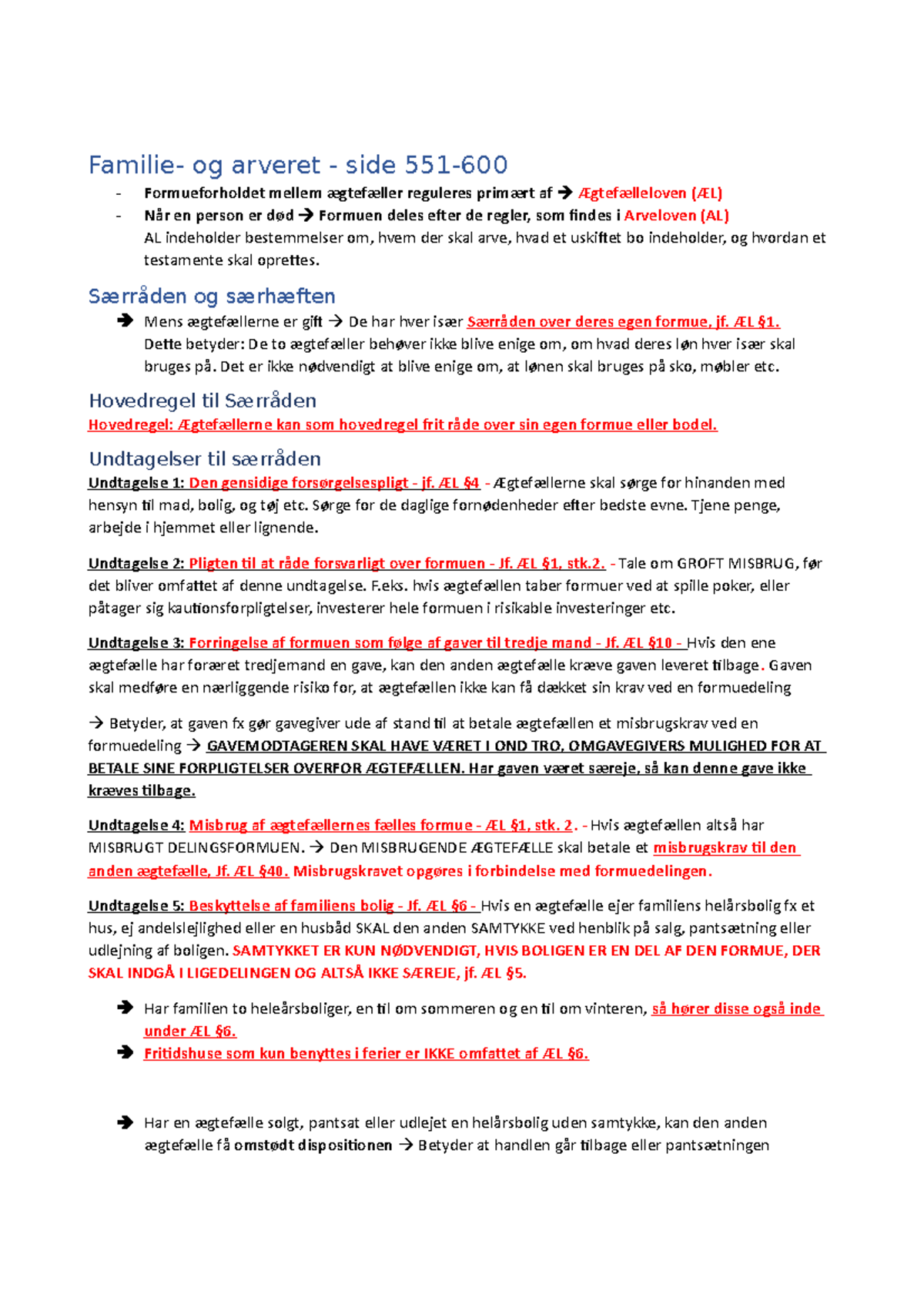 Familie- og arveret - side 551-600 - noter - Familie- og arveret - side ...