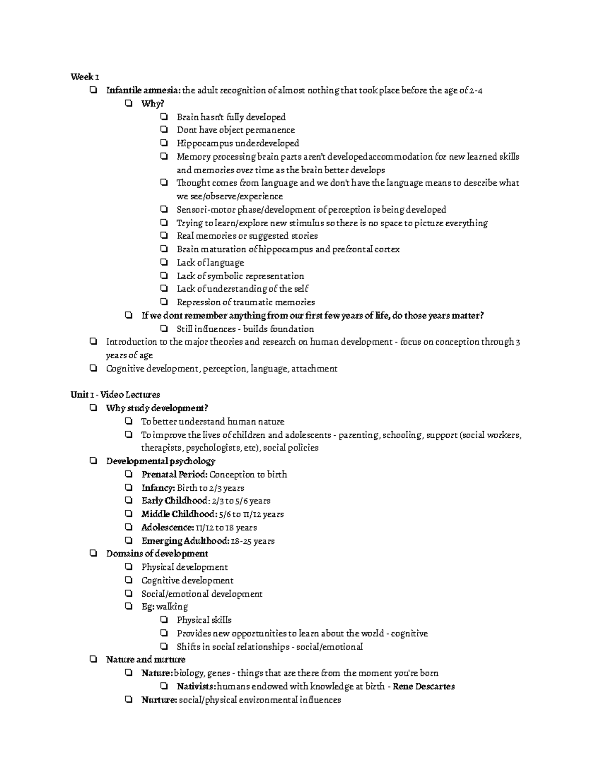 PSYC 302 Week 1 Notes - PSYC 302 - UBC - Studocu