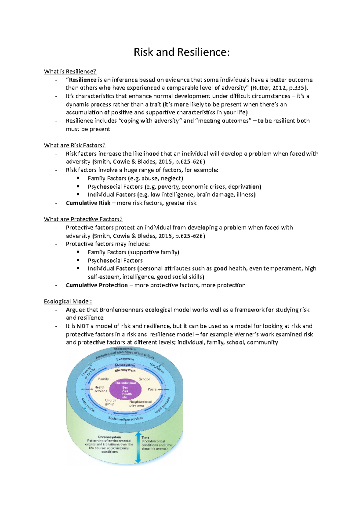Risk and Resilience - Risk and Resilience: What is Resilience ...
