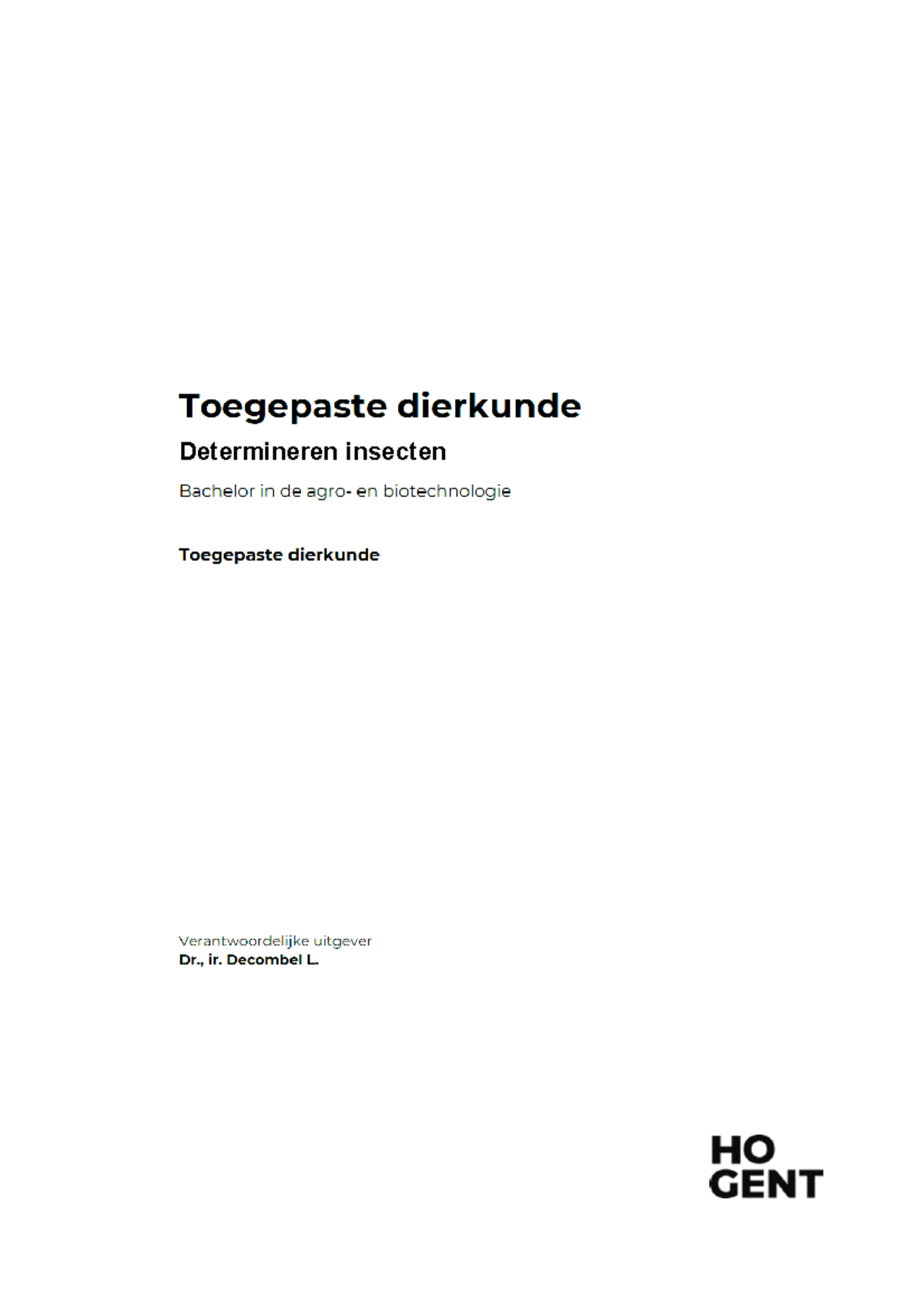 Determinatie syllabus 2023 - Determineren insecten Overzicht ...